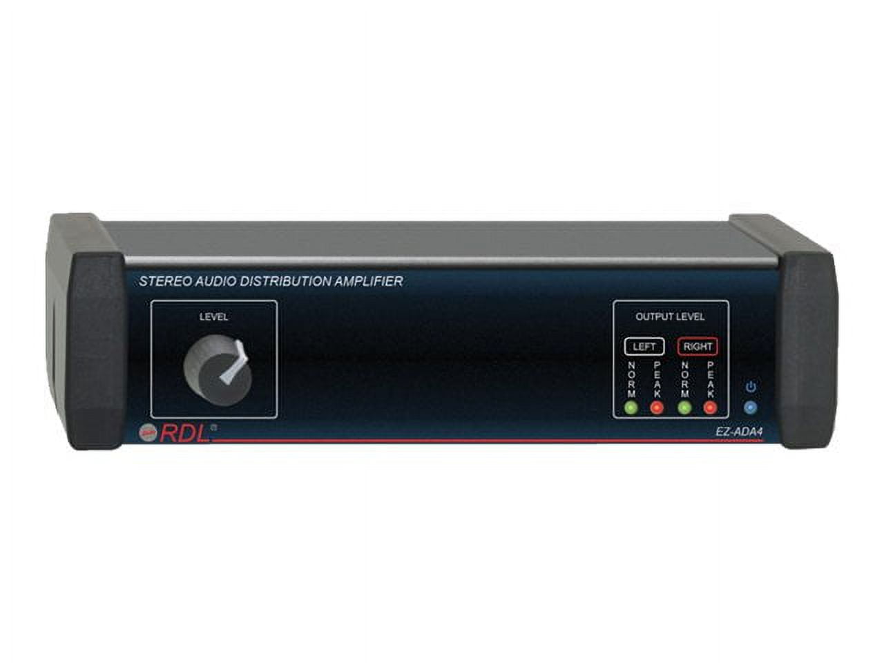 rdl ez-ada4 stereo audio distribution amplifier - 1x4 - Walmart.com