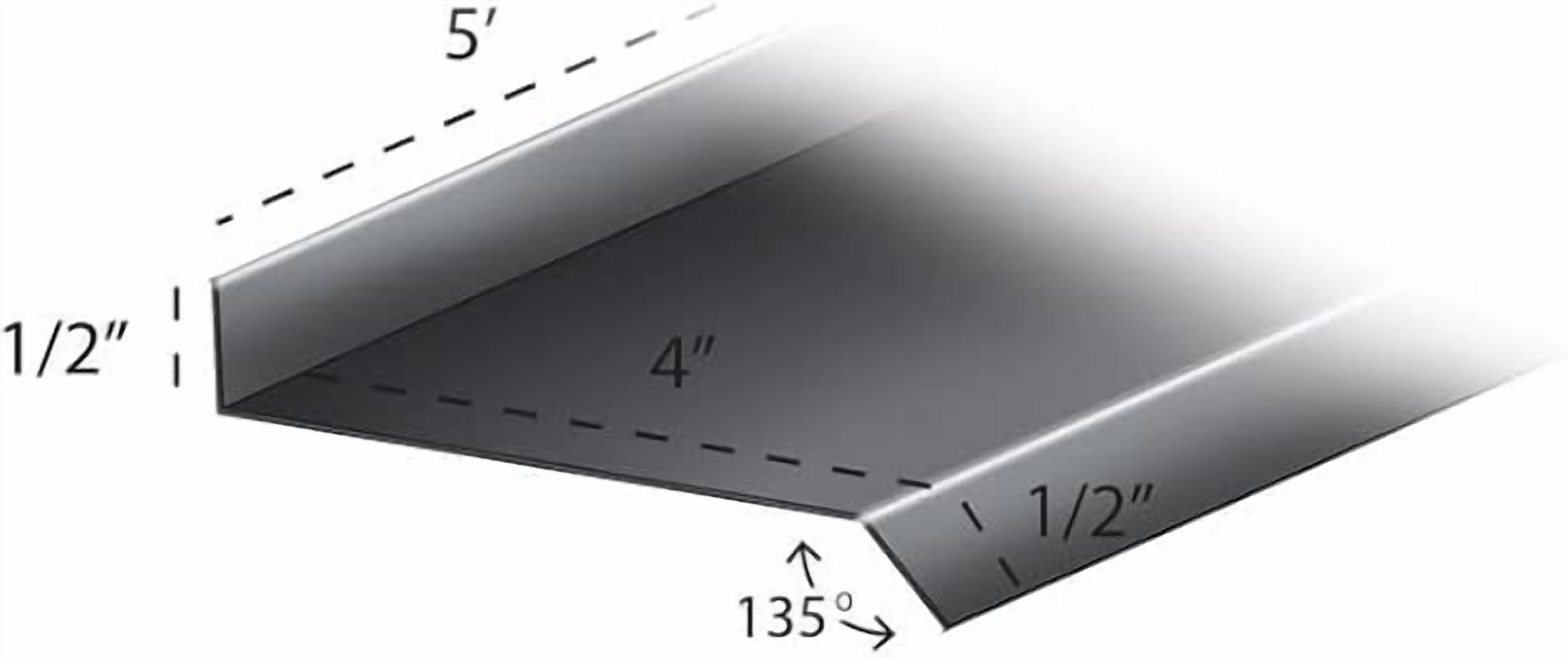 RDP Counter Flashing (10 Piece Bundle) (Gray) - Walmart.com