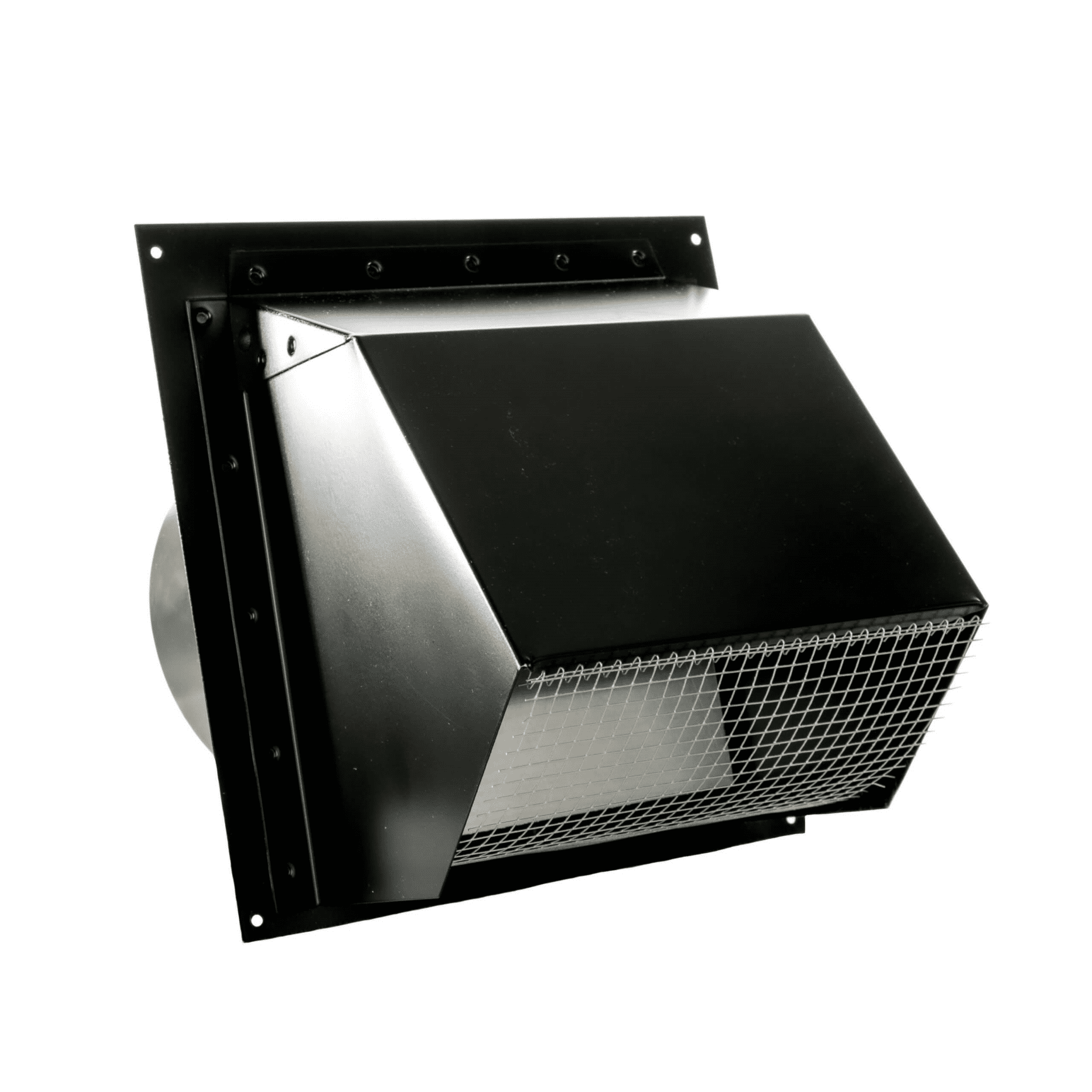RDP Heavy Duty Hooded Wall Vent with Spring Loaded Damper and Screen (6 ...