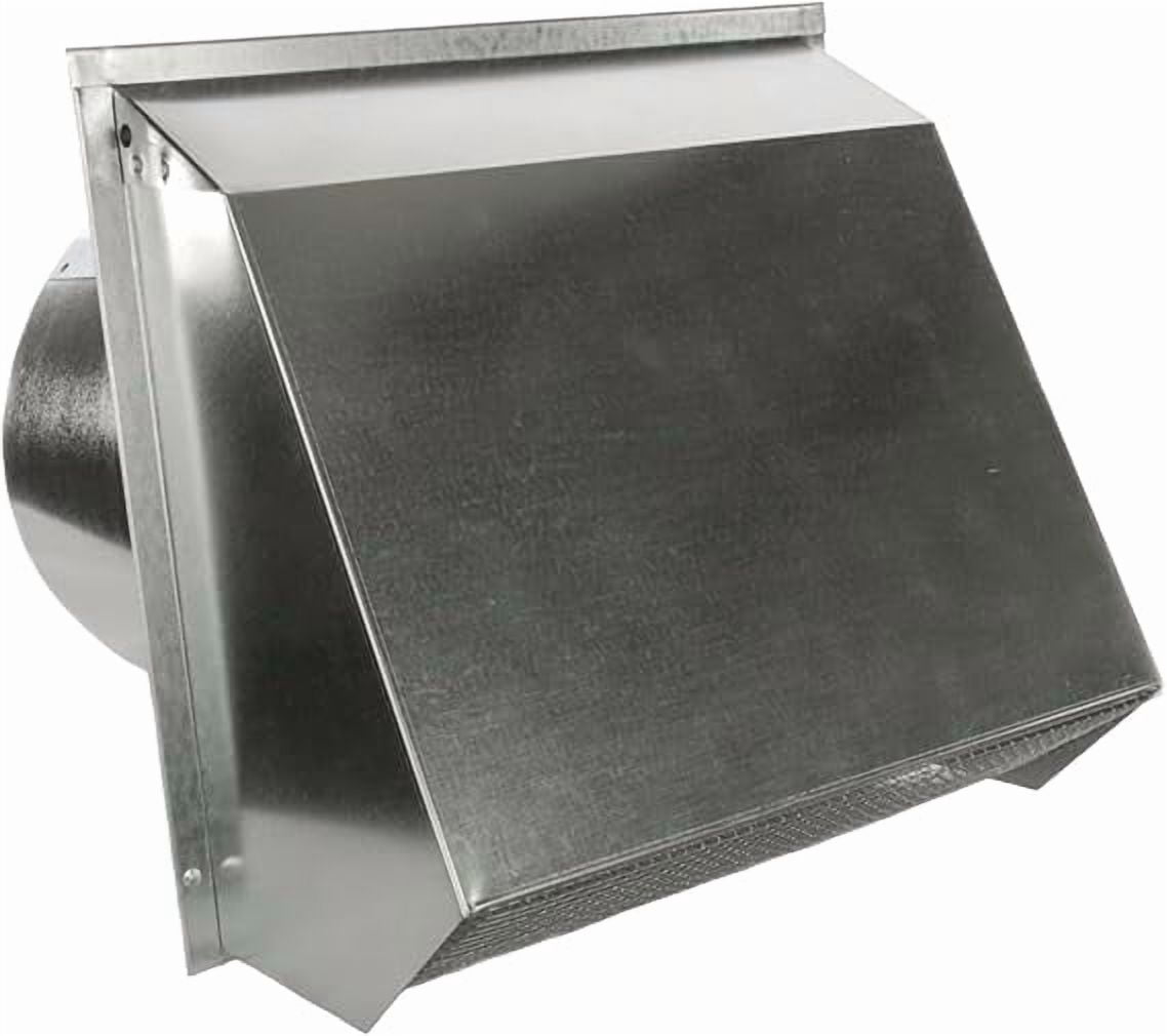 RDP Hooded Wall Vent with Screen and Damper (4 Inch, Galvanized ...