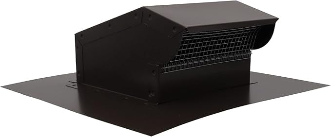 RDP Rooftop Exhaust Vent Cap with Damper (10 Inch, Brown) - Walmart.com