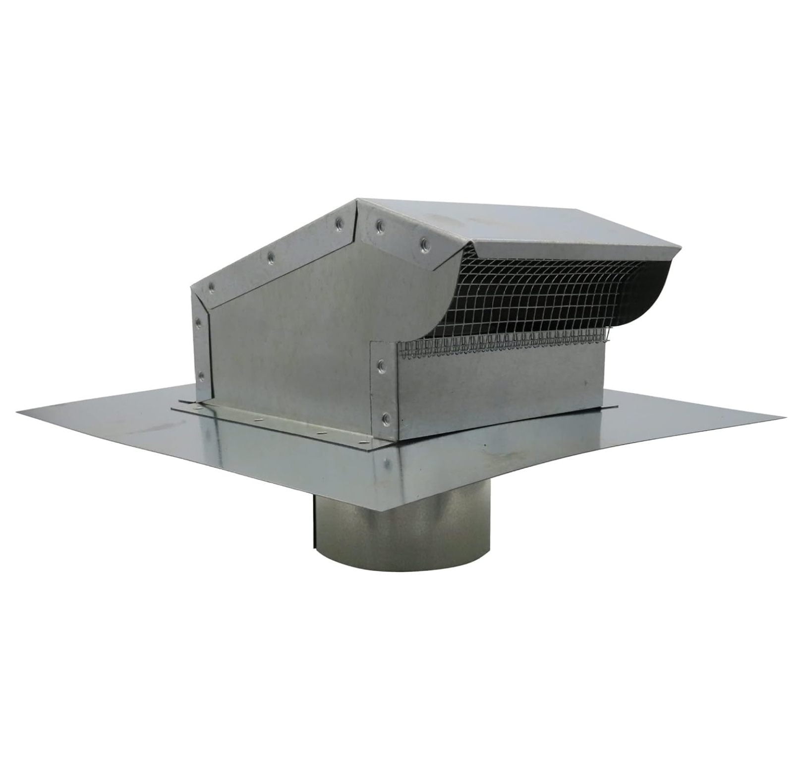 RDP Rooftop Exhaust Vent with Damper and Bottom Extension (6 Inch ...
