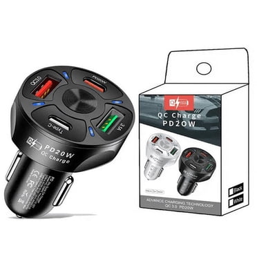 LAX 3 Port Car Charger - Black - Walmart.com