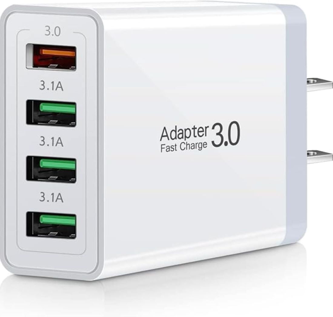 RDRKR Multiport Quick Charge Wall Charger for Multiple Android Devices ...