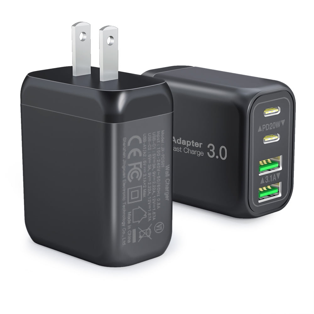 RDRKR 40W USB-C Wall Charger with 4 Ports, Fast Charging Multiport ...