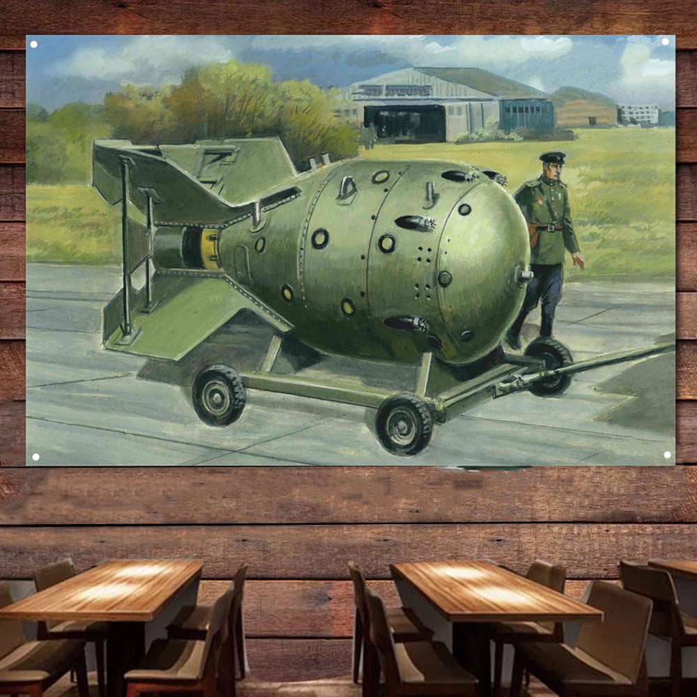 RDS-3 Soviet Atomic Bomb Fighter Jet Tapestry Wall Art - Experience ...
