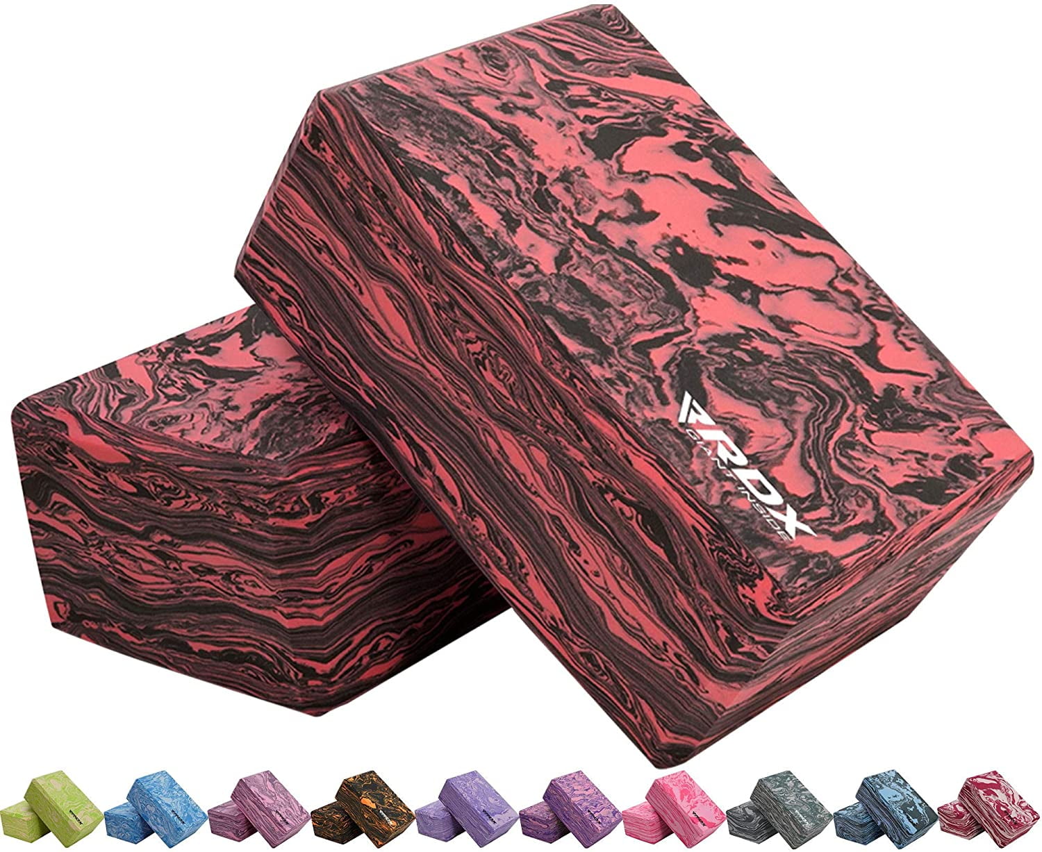 RDX 2 Pack Yoga Block, Non-Slip High-Density Eva Foam, Easy Grip ...