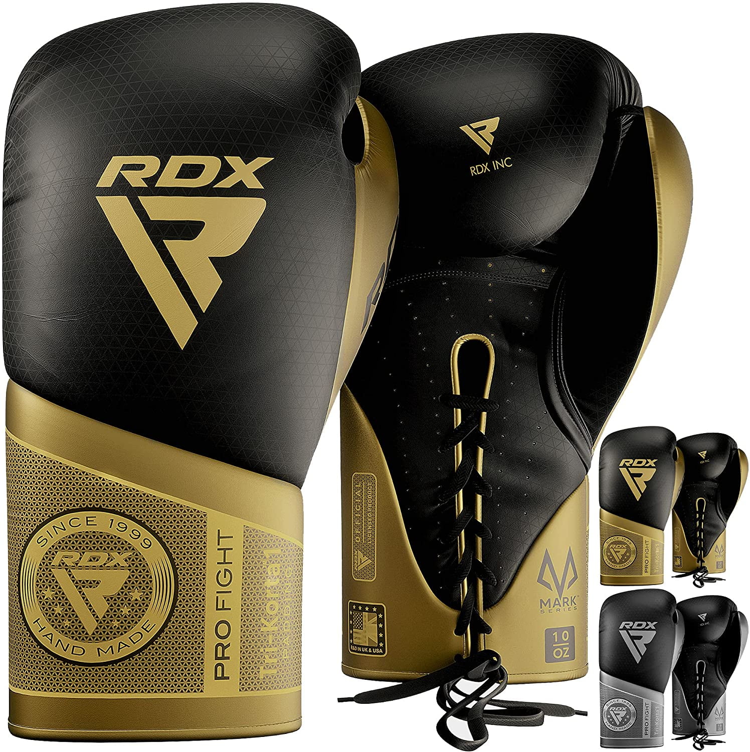 RDX Boxing Gloves for Fighting Muay Thai Mitts, Maya Hide Leather Mark ...