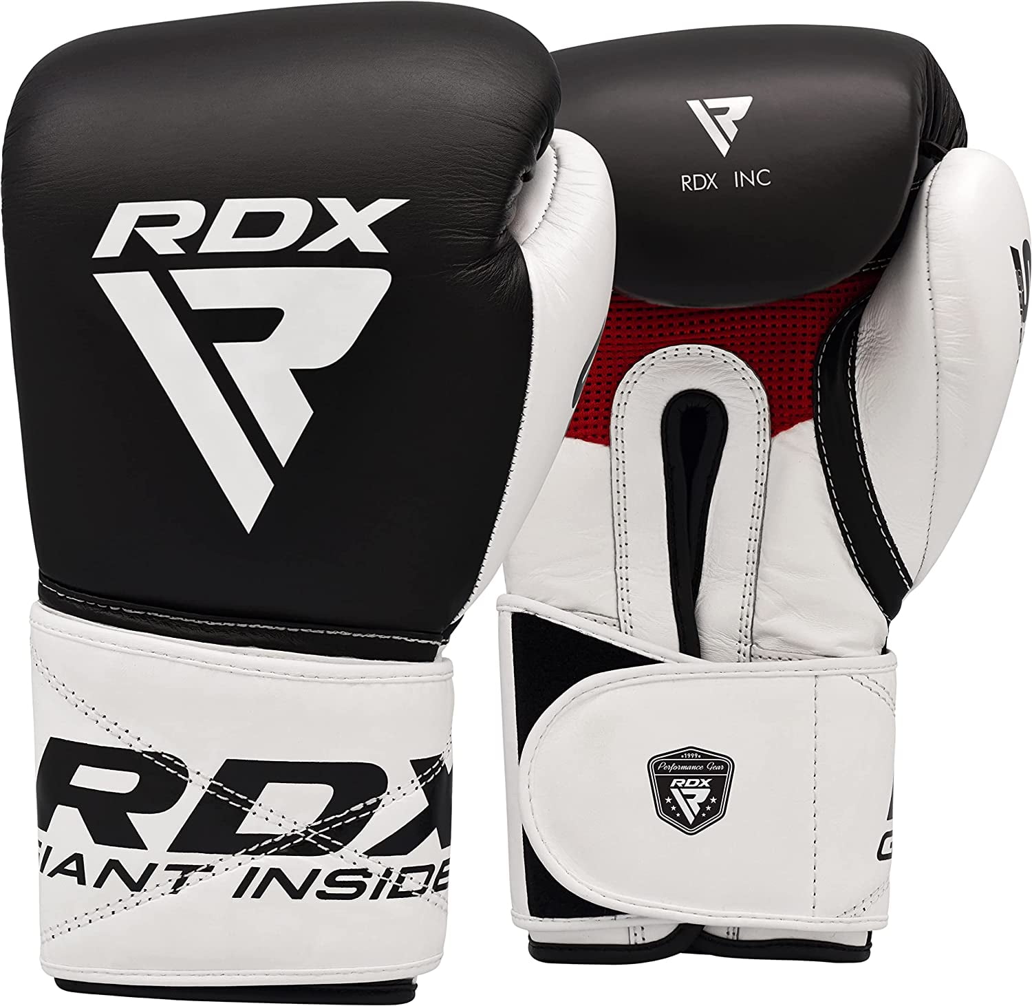 RDX Cowhide Leather Boxing Gloves for Training, Black, 16 oz - Walmart.com
