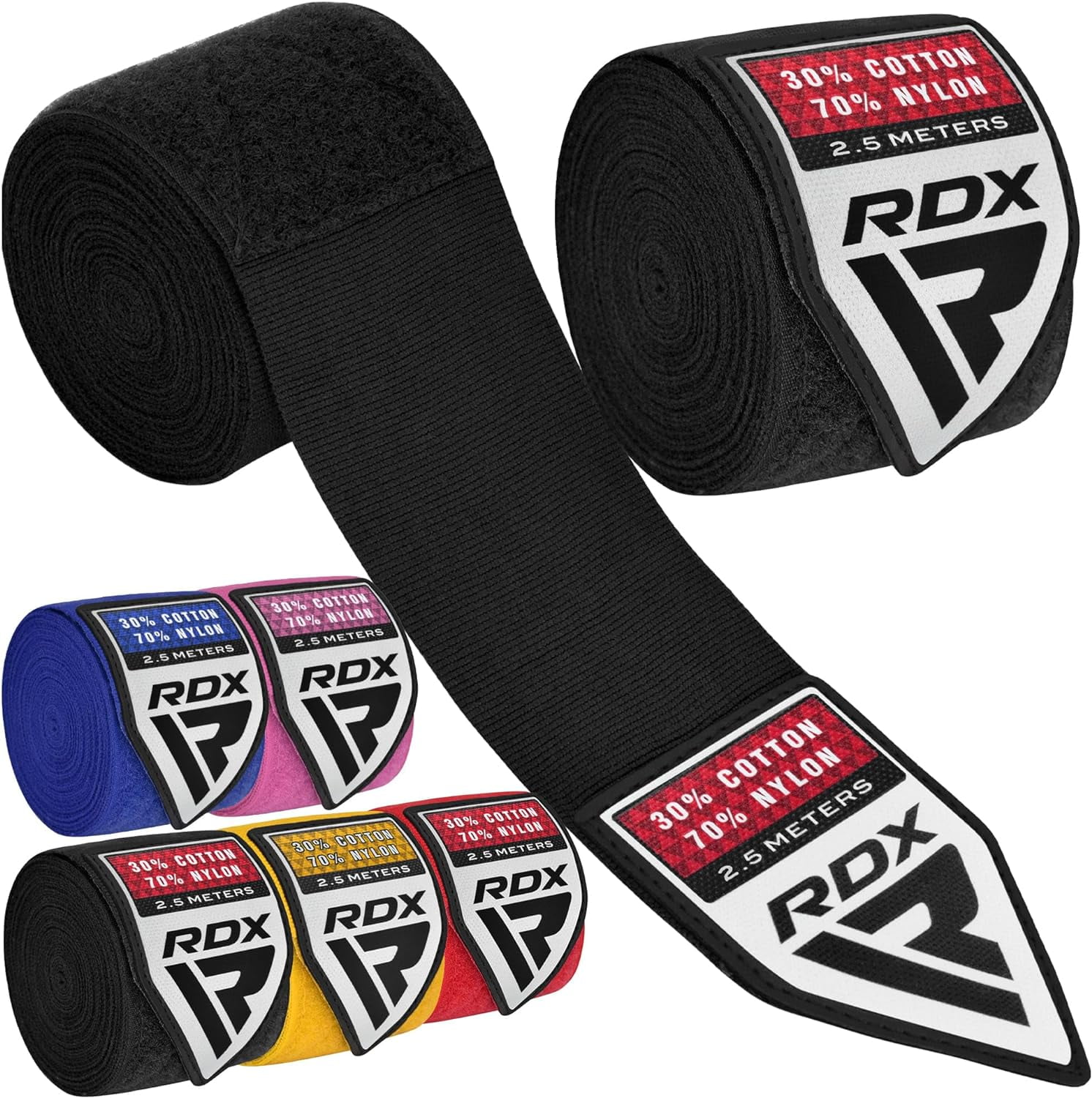 RDX Boxing Wraps Kids 2.5M Inner Gloves, Elasticated Thumb Loop ...