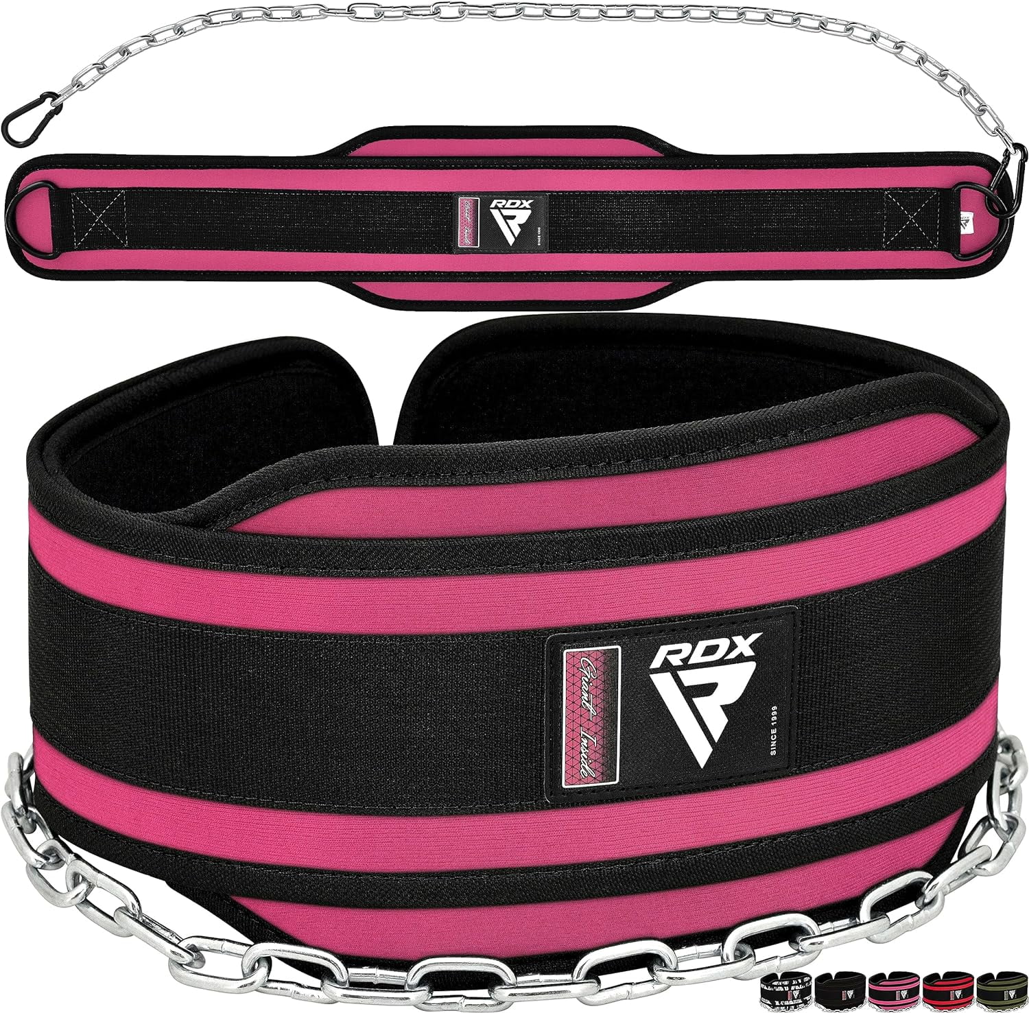 RDX Dipping Belt with Adjustable Steel Chain, 6” Back Support for ...
