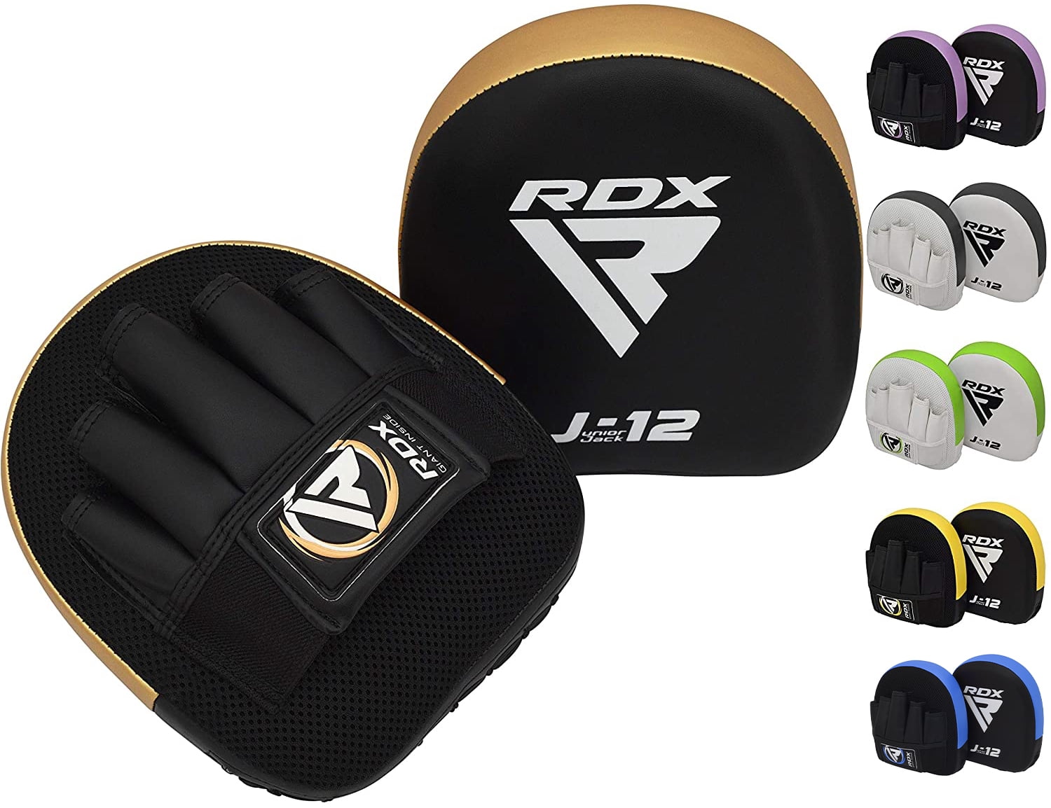 RDX Focus Boxing Punch Mitts, Maya hide leather Curved Junior Hook and ...