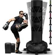 Venum Classic Boxing punching Bag - 70lbs - Black/White - Heavy Bag Kit ...