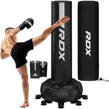 Venum Classic Boxing punching Bag - 70lbs - Black/White - Heavy Bag Kit ...