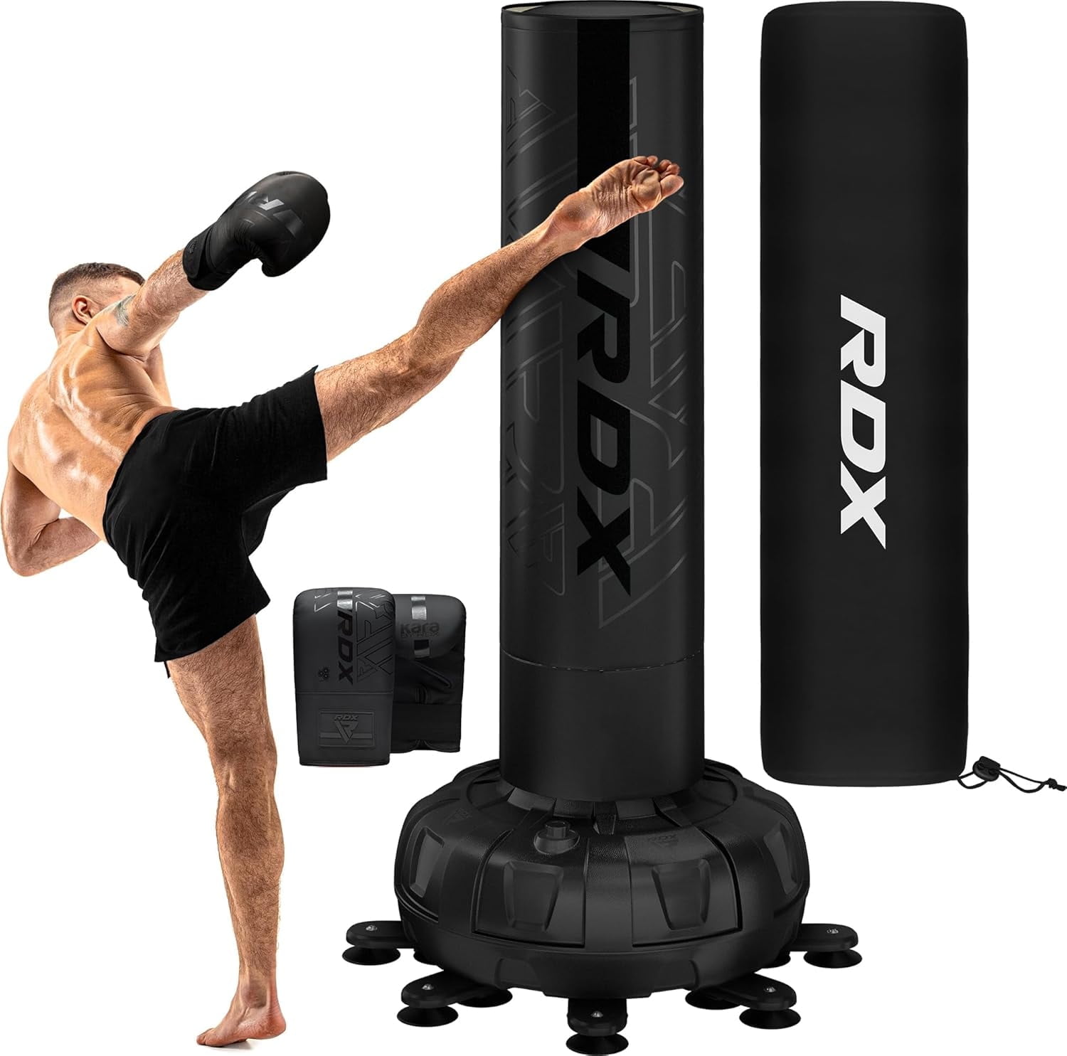 RDX 6ft XXL Freestanding Heavy Duty Punching Bag with Gloves, 17 ...