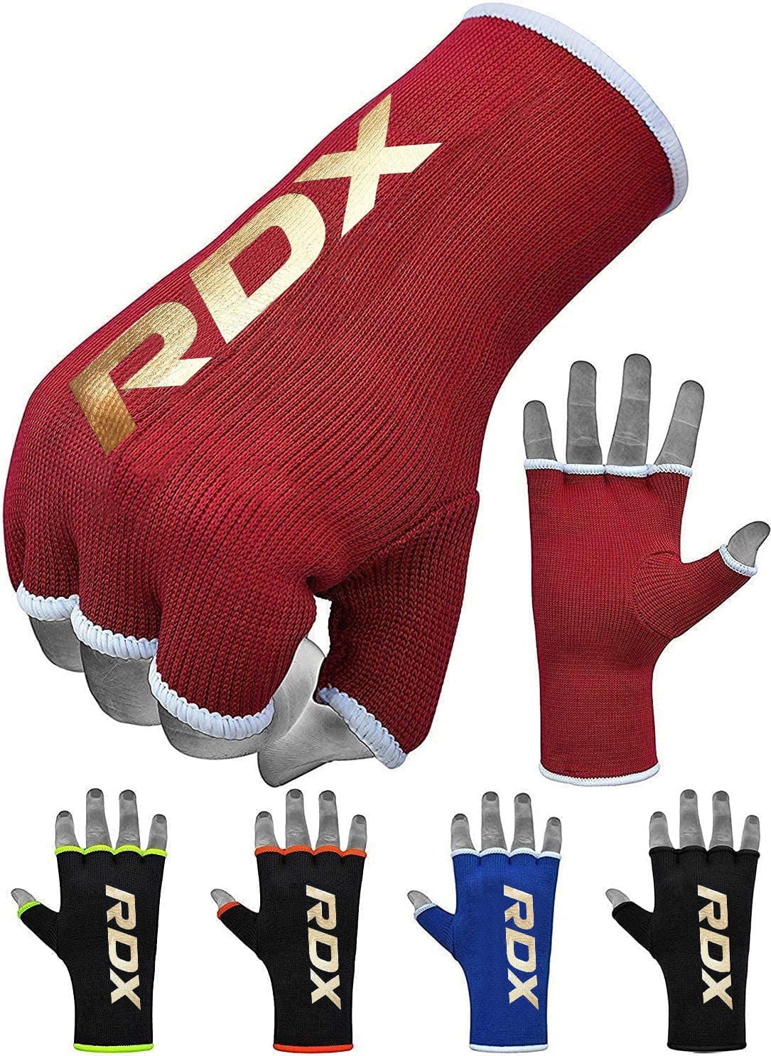 RDX Inner Gloves for Training, Hand Wraps, Half Finger Inner Gloves ...