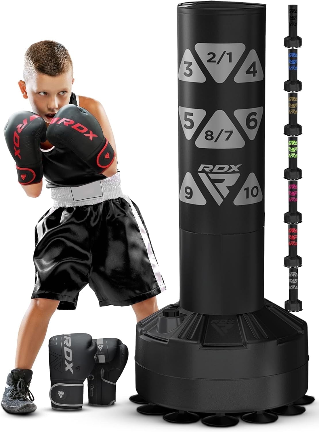 RDX Kids 4FT Heavy Duty Boxing Set, Free-Standing Punching Bag with ...