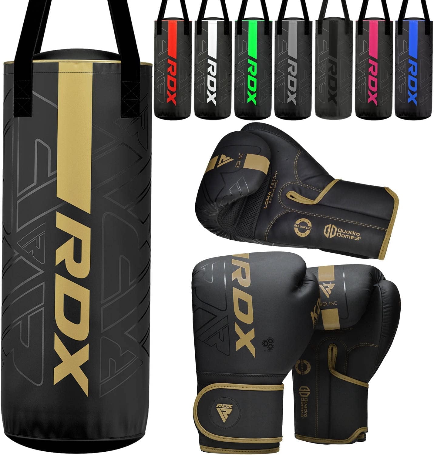 RDX Kids Maya Hide NTEARX Leather Punching Bag with Kara Bag Gloves, 2 ...