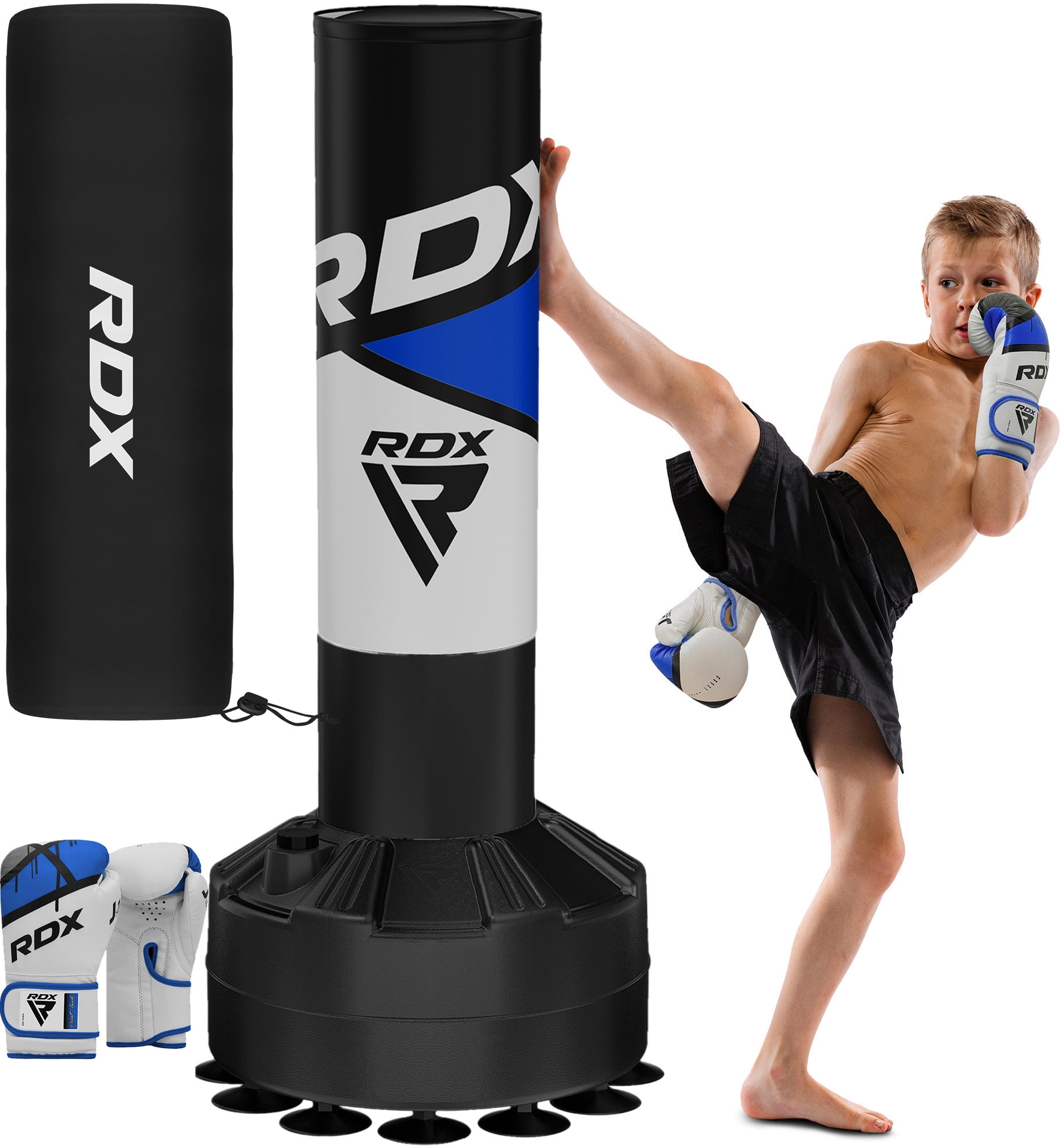 RDX Kids 4FT Heavy Duty Punching Bag Set with Gloves- Free Standing ...