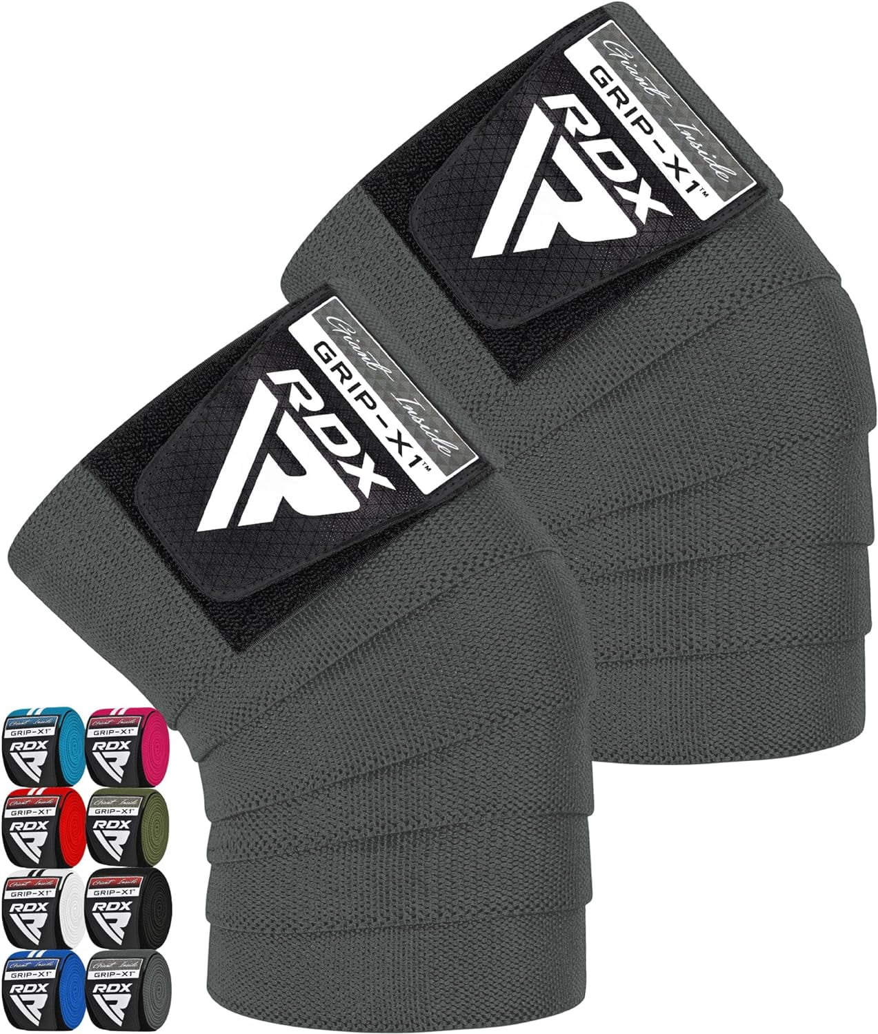 RDX Knee Wraps Weightlifting, 78" Elasticated Straps for Gym Workout ...