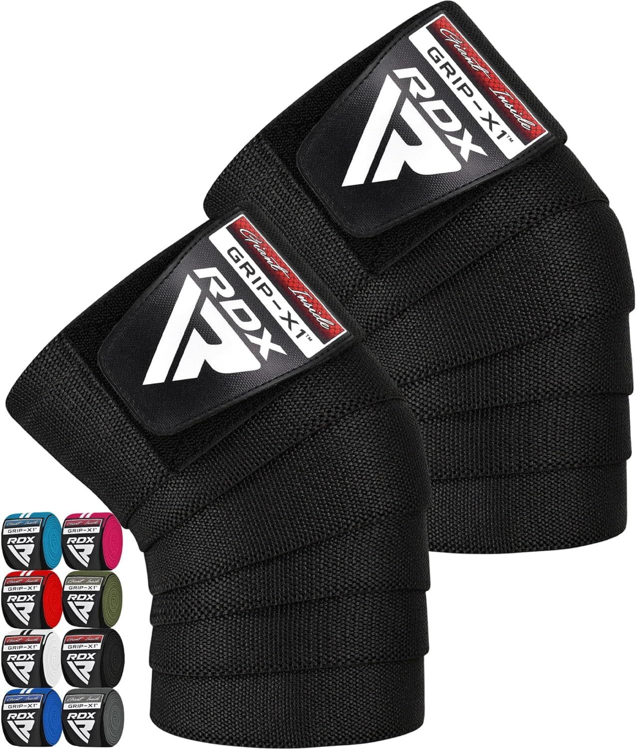 RDX Knee Wraps Weightlifting, 78" Elasticated Straps for Gym Workout ...