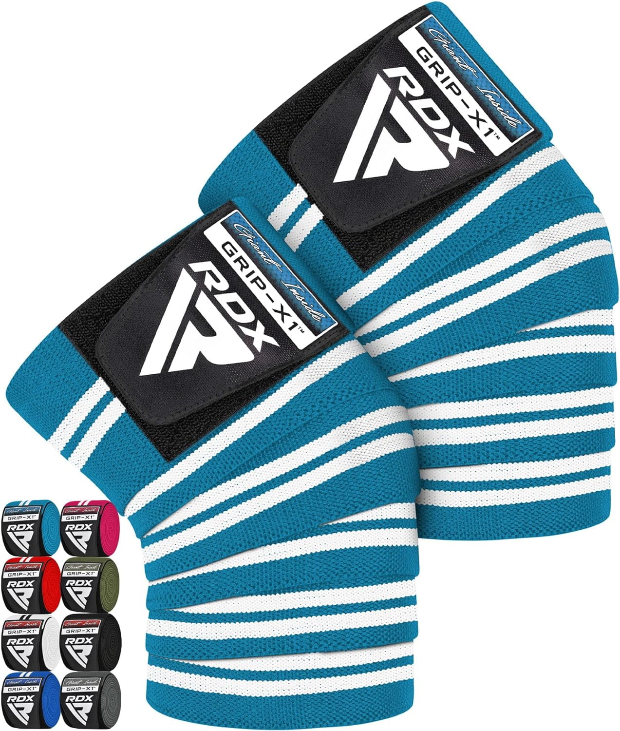 RDX Knee Wraps Weightlifting, 78 Inch Elasticated Pure Cotton ...