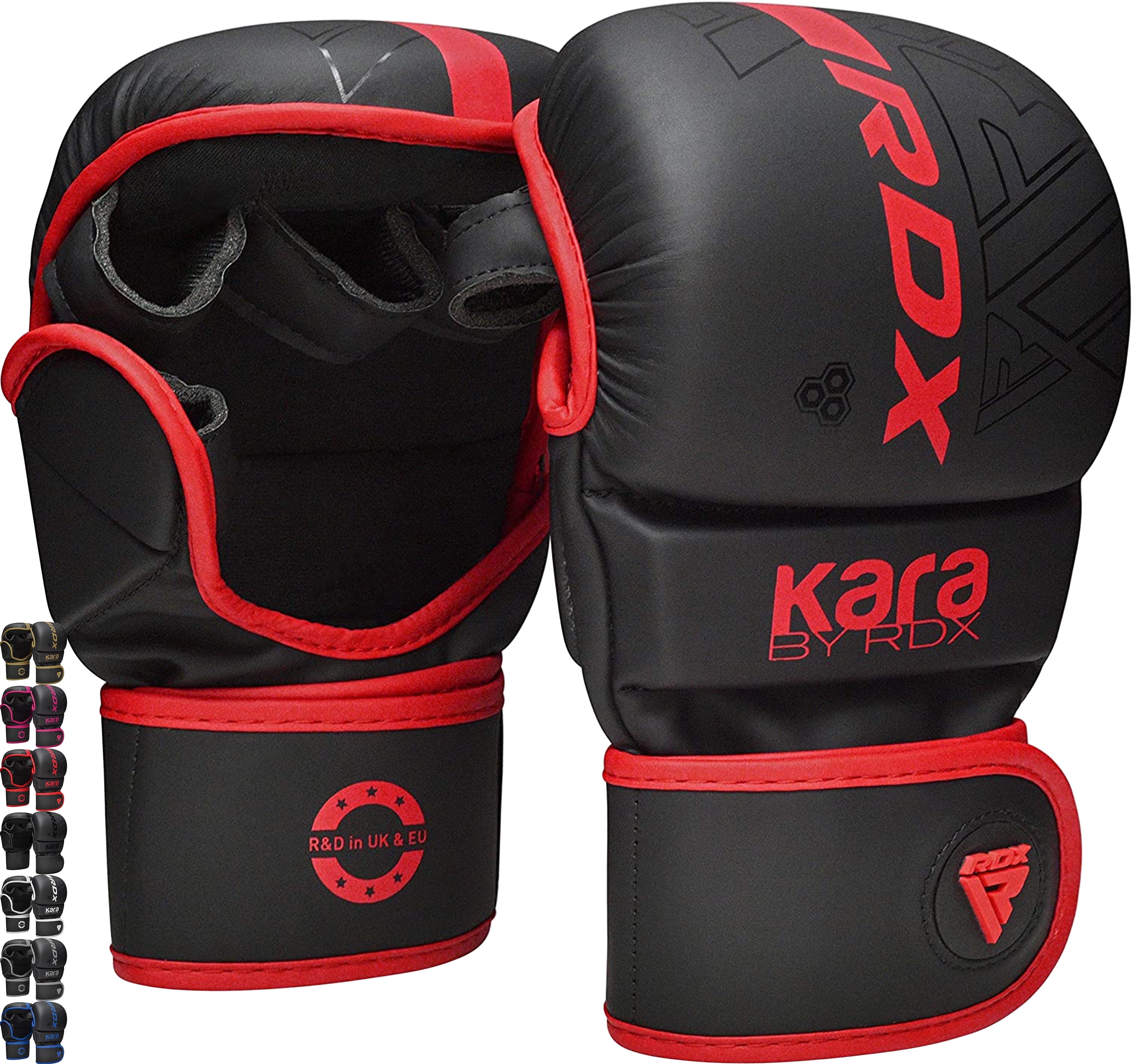 RDX MMA Boxing Grappling Gloves Muay Thai Sparring Kickboxing KARA Matte Red, L/XL - Walmart.com