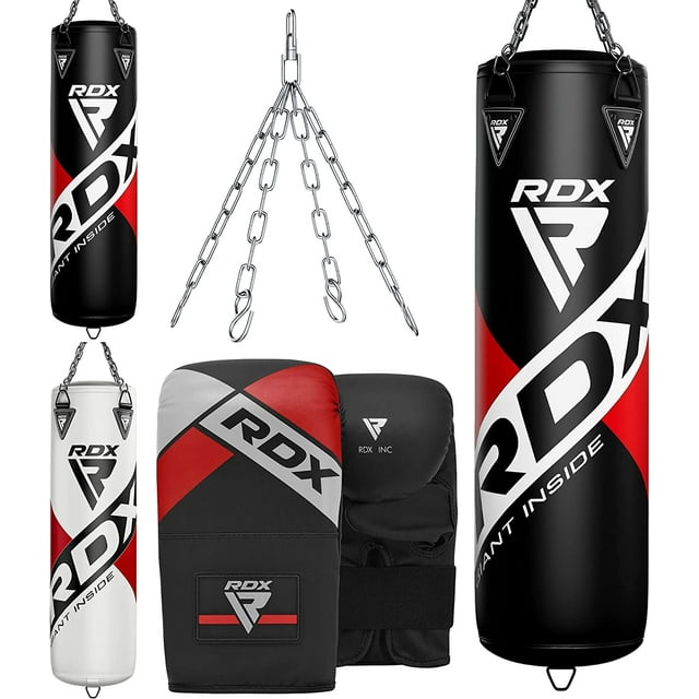 RDX Punching Bag for Boxing Training, Filled Heavy Bag Set With ...