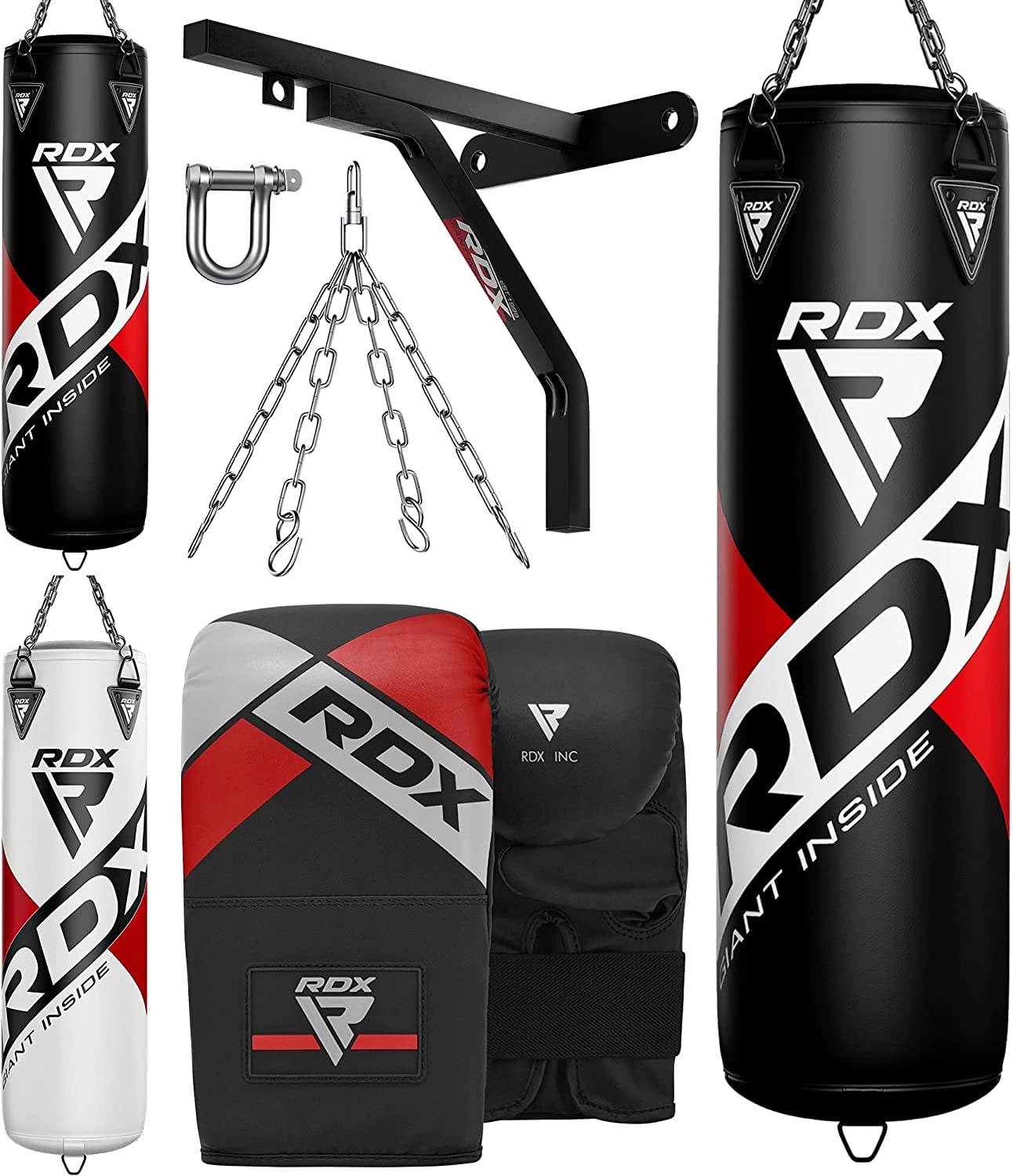 RDX Punching Bag Filled Anti Swing Boxing 8pc Set, Kickboxing MMA Heavy ...