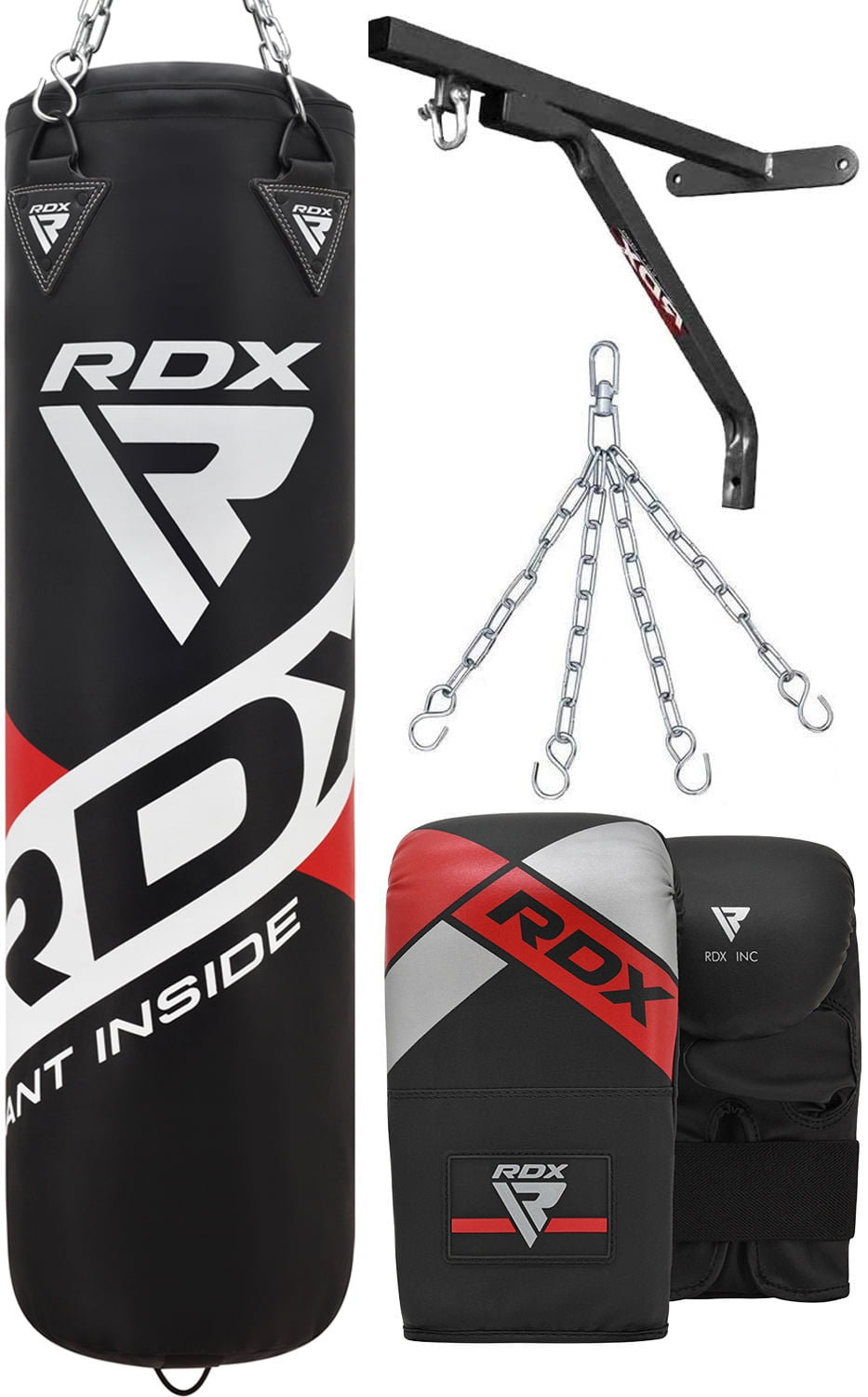 RDX Punching Bag Unfilled Anti Swing Set Kick Boxing MMA Training ...