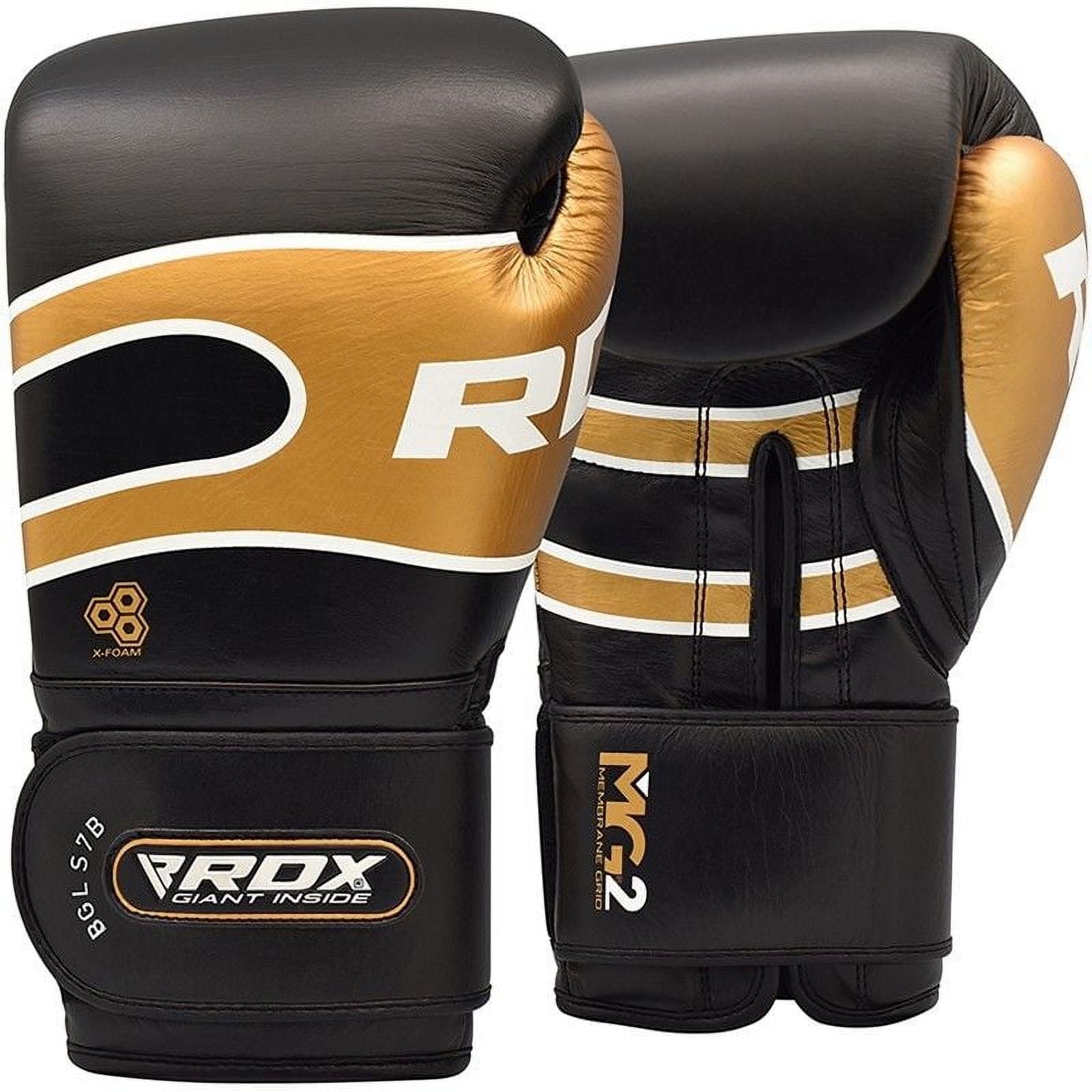 RDX S7 Bazooka Boxing Sparring Gloves with Hook & Loop, Black, 12 oz ...