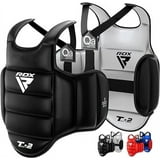 "RDX TKD Chest Guard MMA Body Protector – Reversible Black/White Rib ...