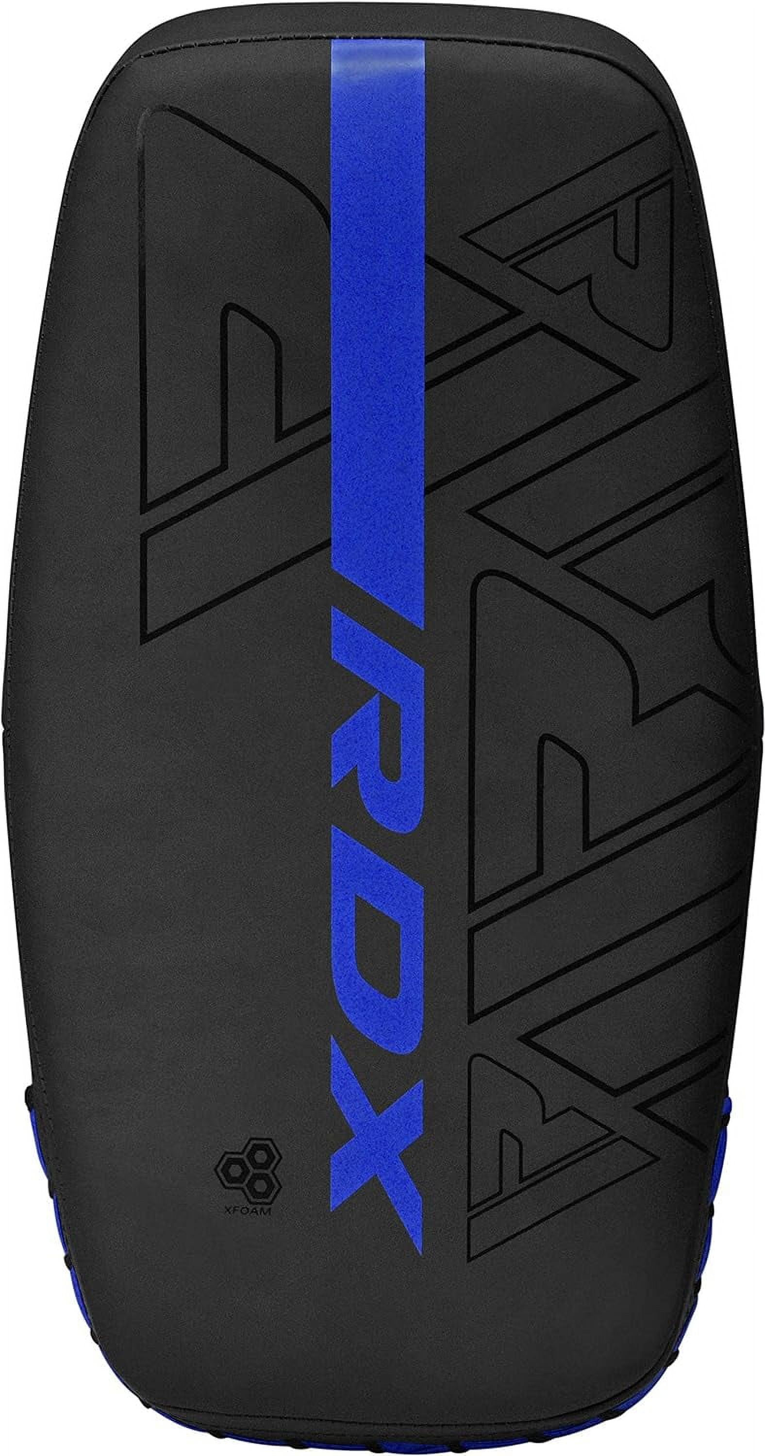 RDX Thai Pads Curved Kickboxing Muay Thai with Solid Handle Grip, Maya Hide Leather KARA Strike ...