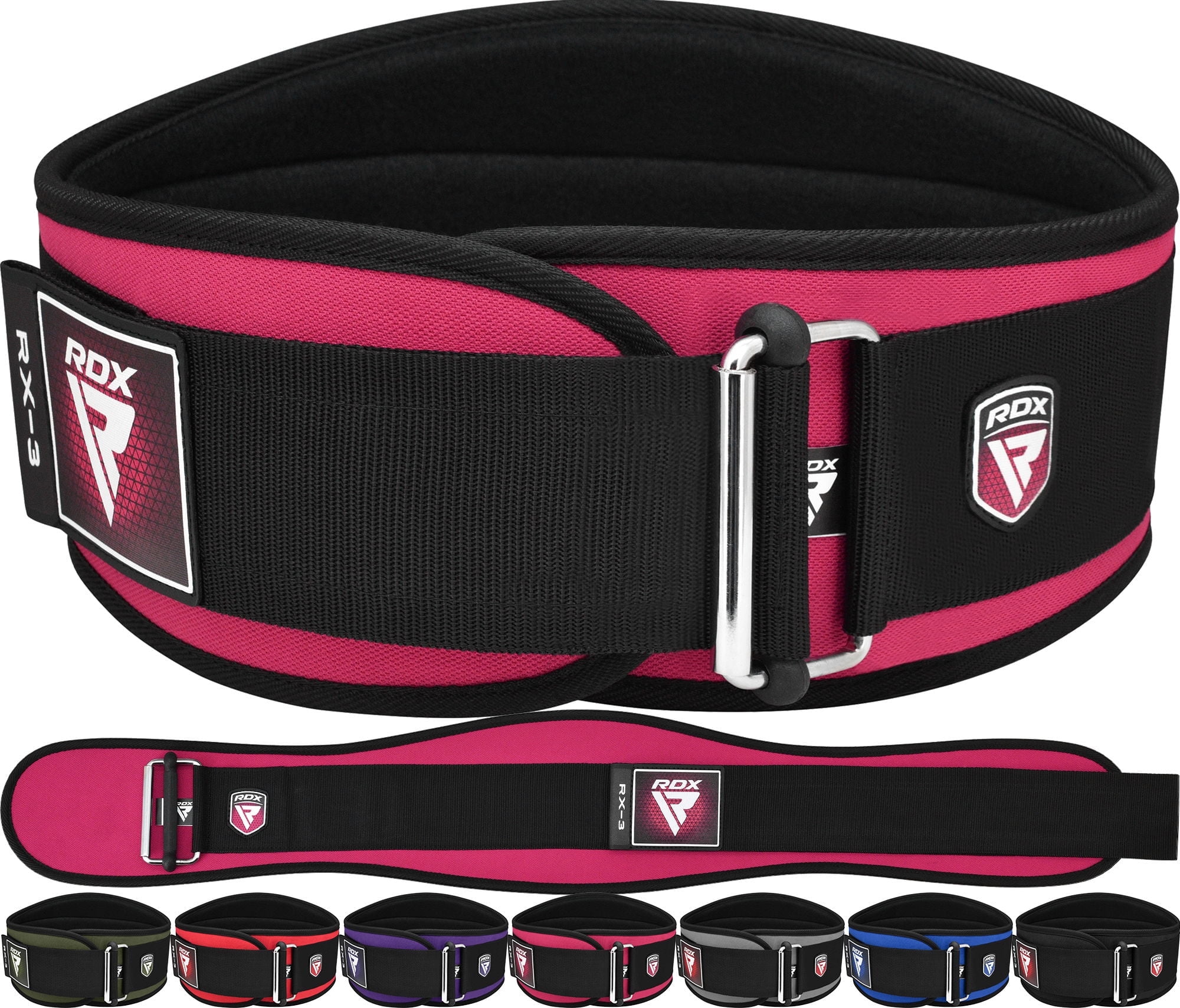 RDX Weight Lifting Belt, 6 Inch Curved Padded Back Lumbar Support ...