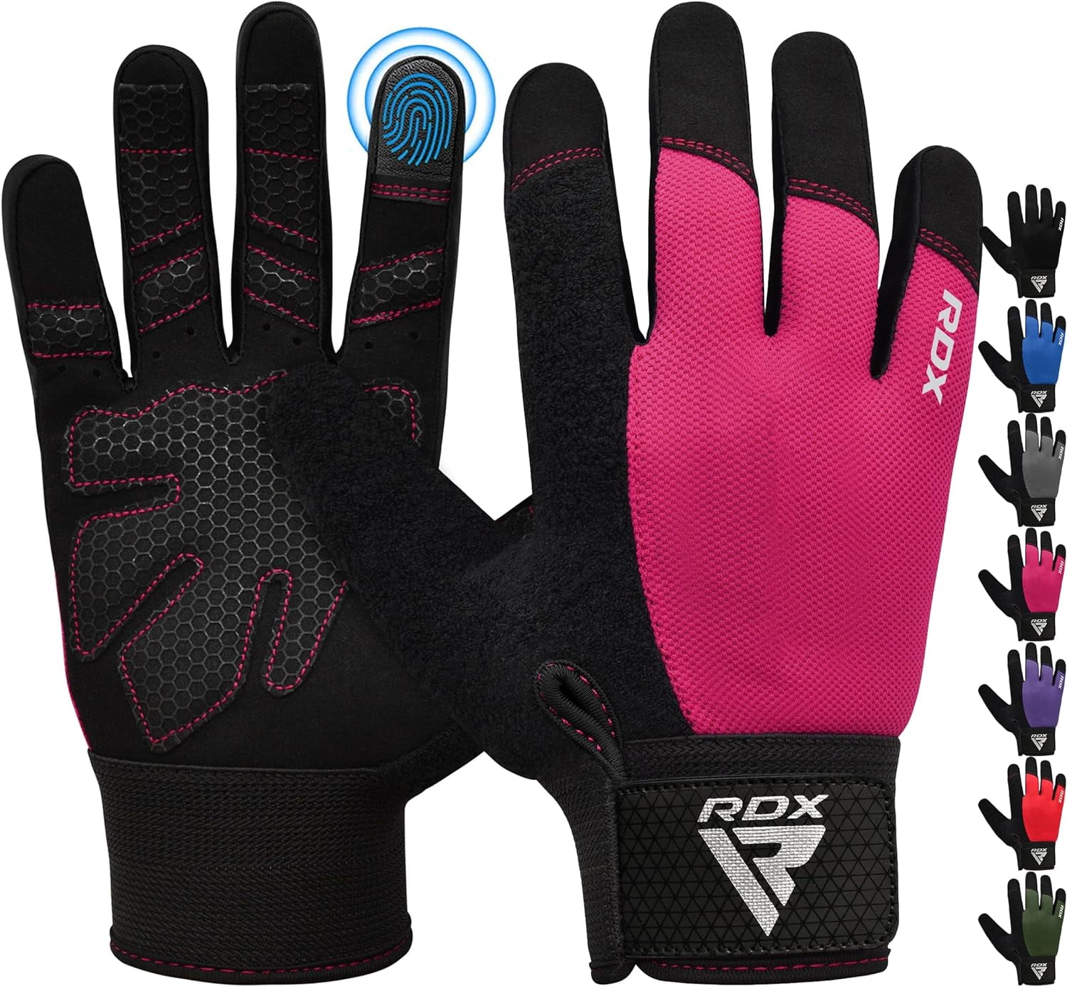 RDX Weight Lifting Gloves Gym Workout, Full Finger Touch Screen ...