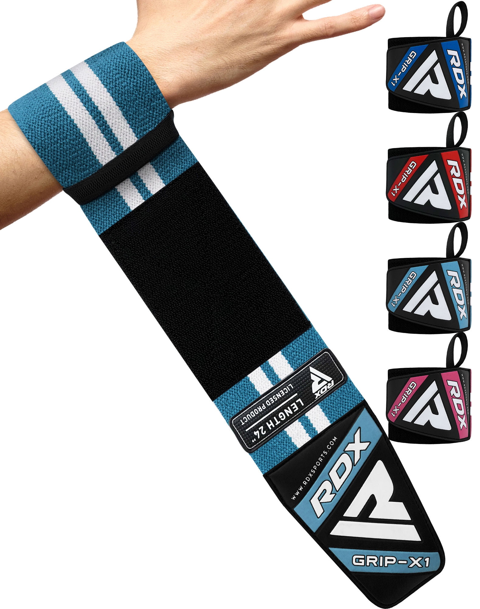 RDX Weight Lifting Wrist Support Wraps, Elasticated Straps for Strength ...