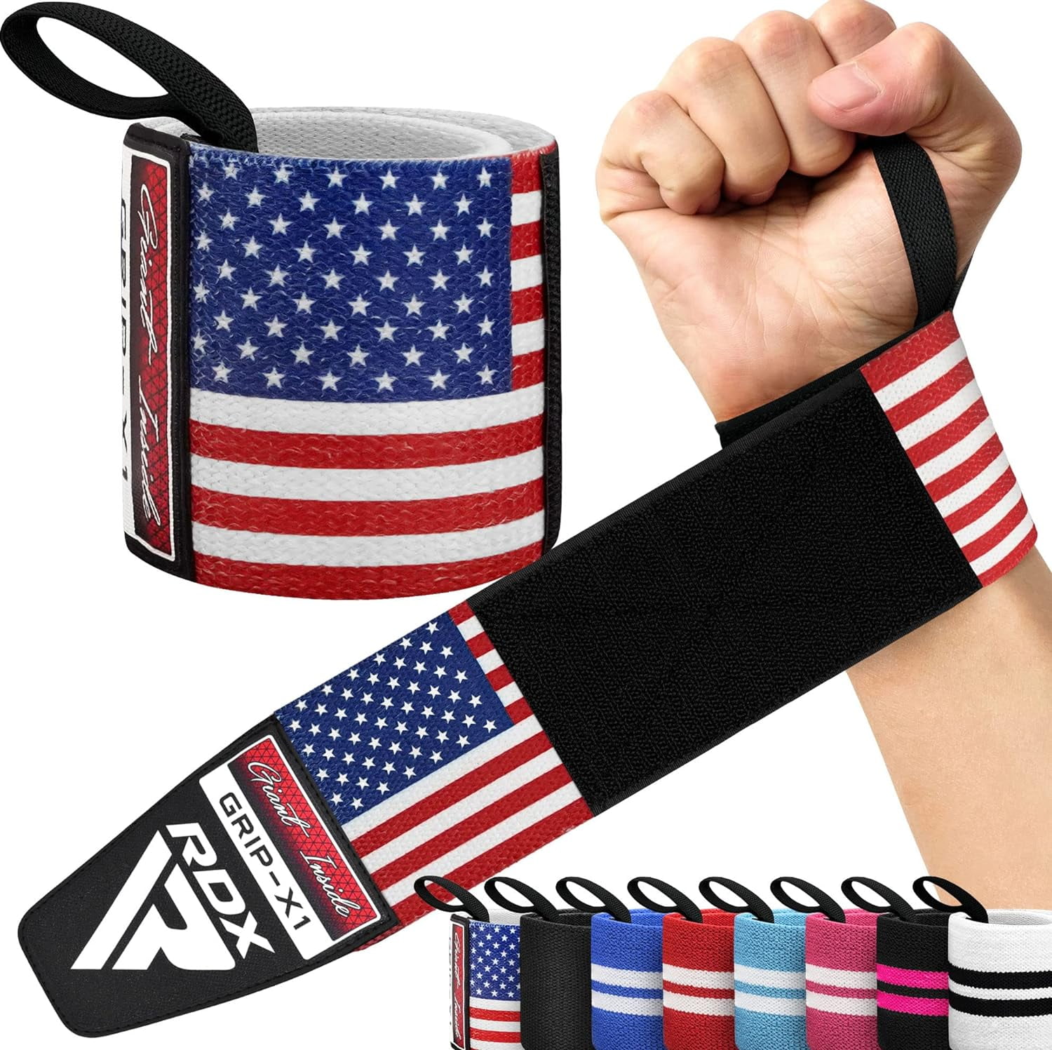 RDX Weight Lifting Wrist Wraps Support, IPL USPA Approved, Elasticated ...