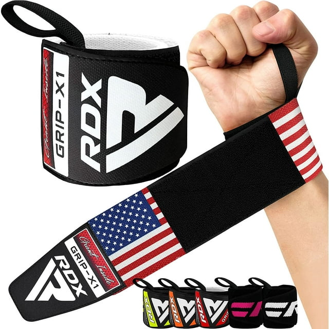 RDX Weight Lifting Wrist Wraps Support, IPL USPA Approved, Elasticated ...