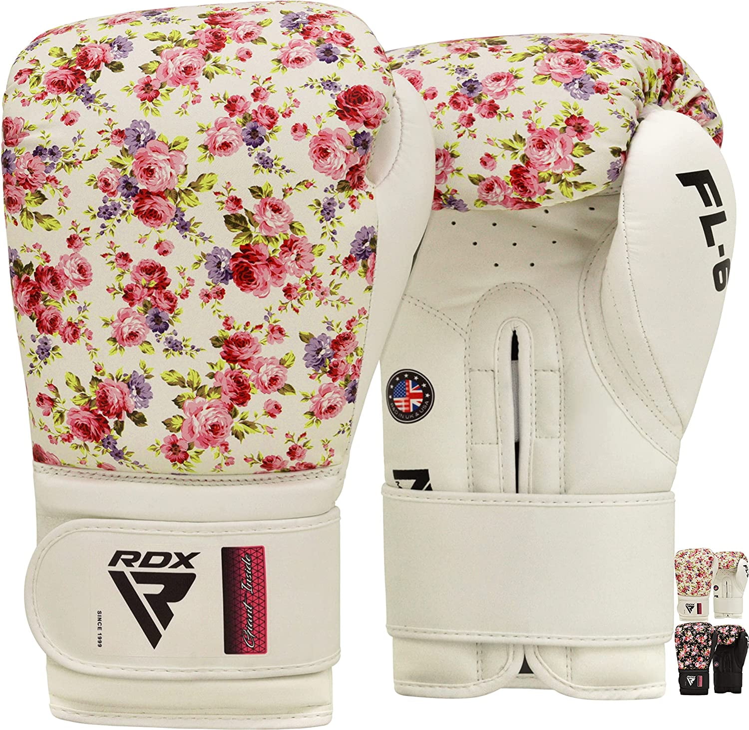 RDX Women Boxing Gloves for Training Muay Thai Maya Hide Leather Ladies ...