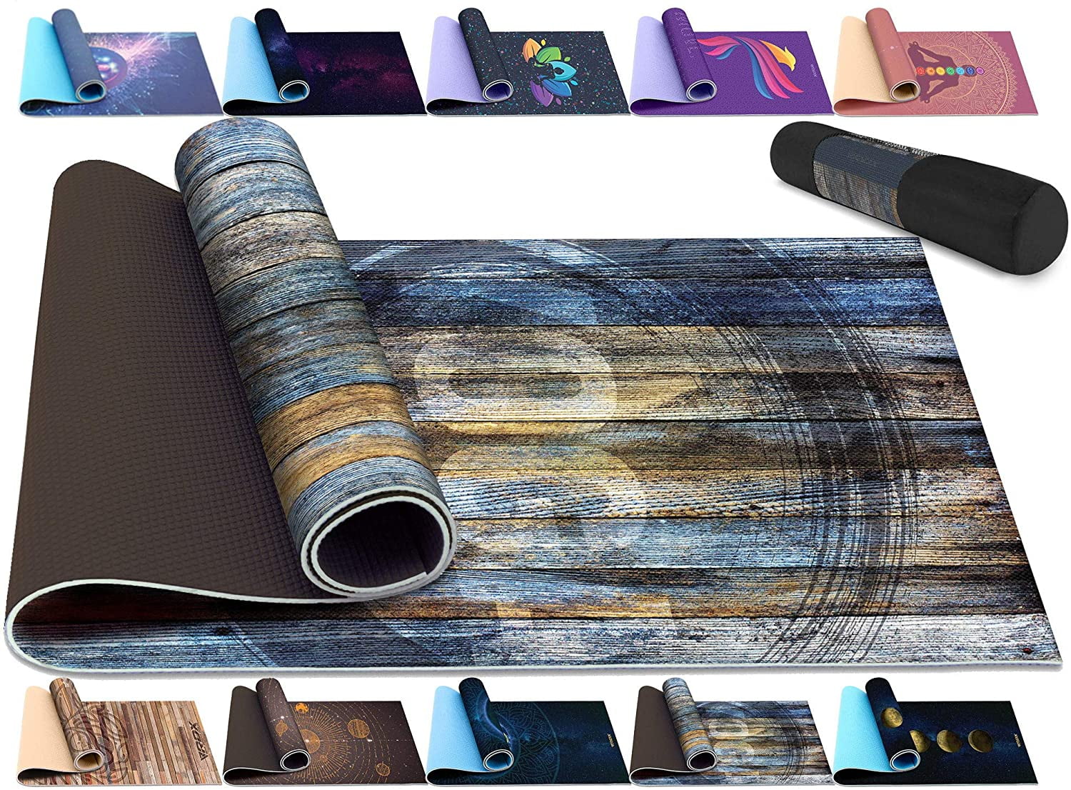 RDX Yoga Mat 6mm Thick, 183x61cm, with Straps and Carry Bag, for Men ...