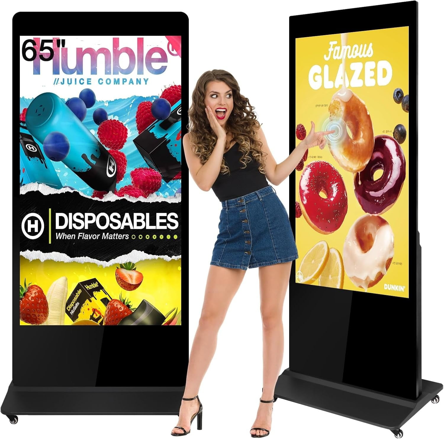 RDYMONKEY 65" 4K UHD Android 11 Touch Screen Digital Signage Kiosk ...