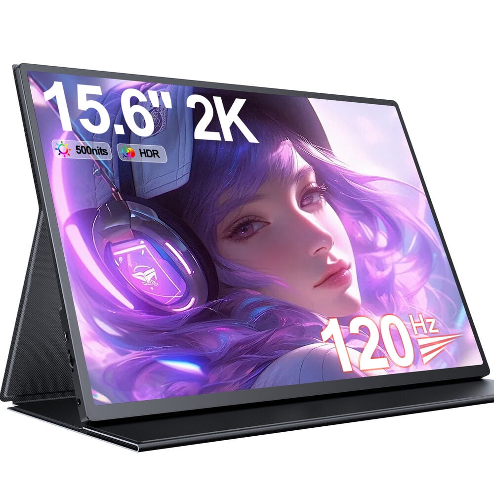 RE-FUR-BI-S-HE-D 15.6" 2K 120Hz Portable Monitor Gaming Display 15.6 ...