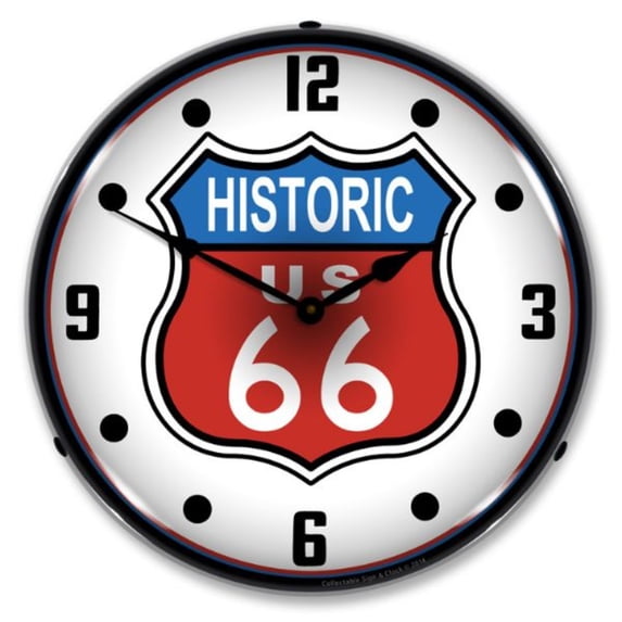 RE1405514 Historic Route 66 clock - Made in USA - Walmart.com