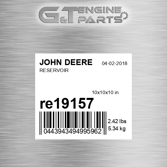 RE19157 RESERVOIR fits JOHN DEERE (New OEM) - Walmart.com