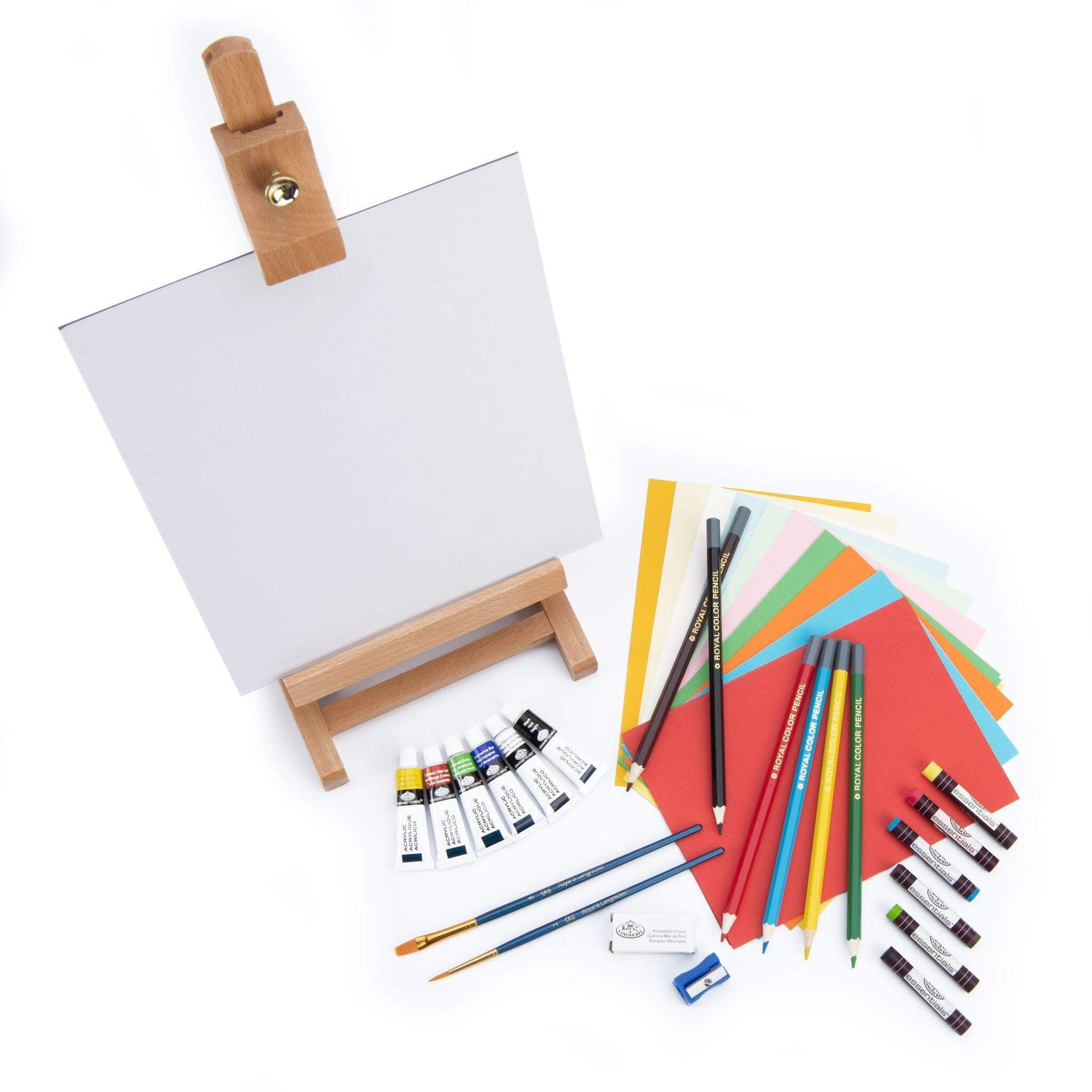 Royal & Langnickel Mixed Media H-Frame Easel Art Set - 40pc - Walmart.com