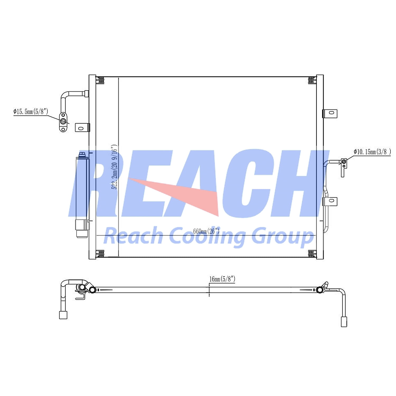 REACH 31-30086 Condenser for Nissan Titan 2017-2019 - Walmart.com