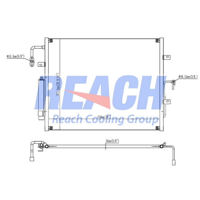 REACH 31-30086 Condenser for Nissan Titan 2017-2019 - Walmart.com