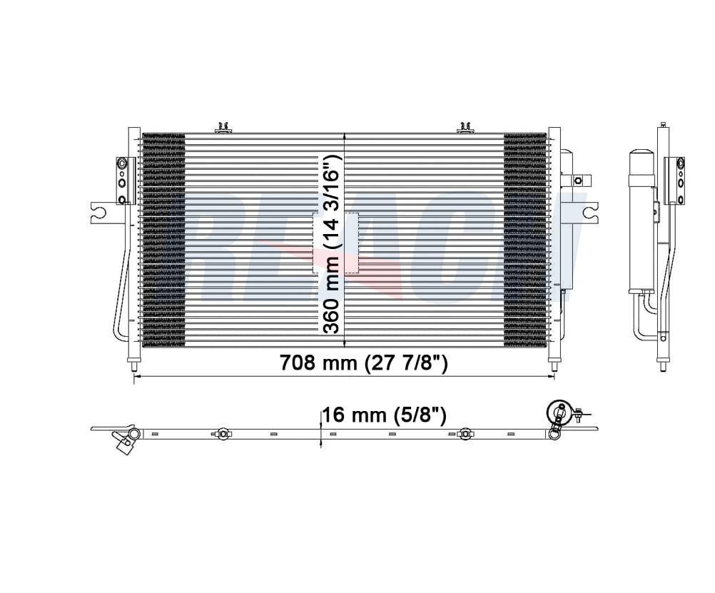 Free Shipping! Reach Condenser for Frontier/Xterra 03-04 Replacement ...