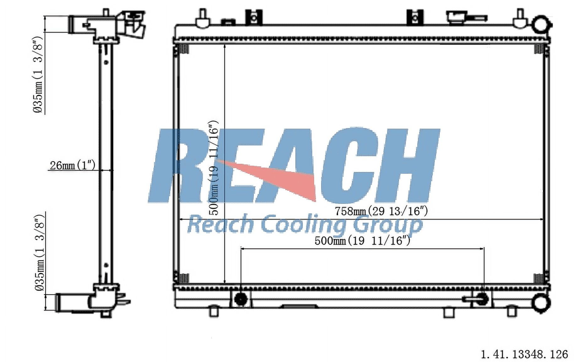 Free Shipping! Reach Aluminum Radiator for Nissan Pathfinder 2013 ...