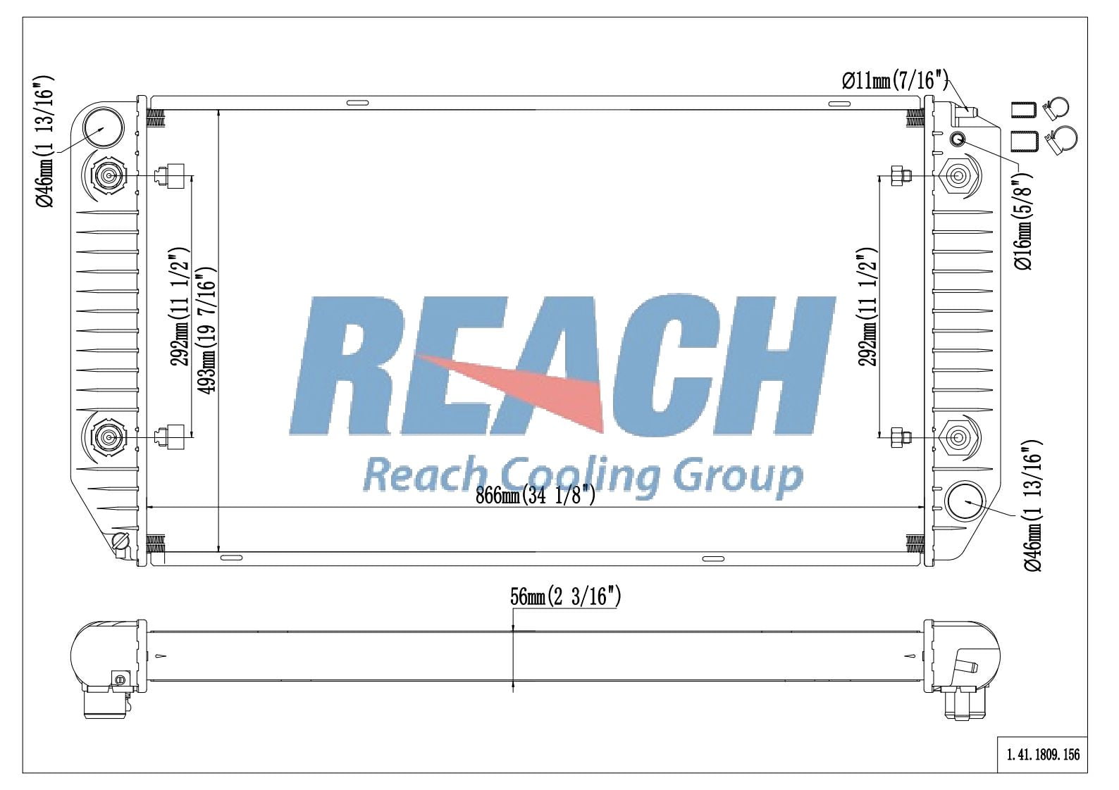 Free Shipping! Reach Radiator 41-1809 for 94-97 Chevy P30 GMC P3500 ...